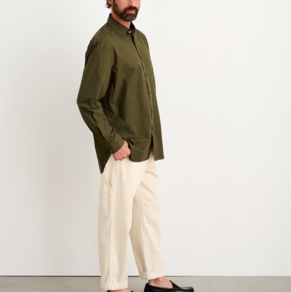 Alex Mill | Shirts | Alex Mill Military Olive Easy Shirt In Paper ...